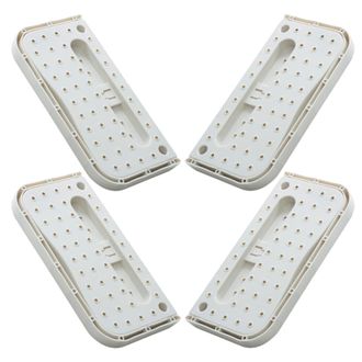 Cabilock 4 St&uuml;ck Faltbarer Wand-schuhhalter Wei&szlig; Platzsparend Vielseitig f&uuml;r Hausschuhe Sandalen G&auml;ste Einfache Montage ohne Bohren Moderner Minimalistischer S