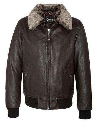 Schott NYC Herren Lc930d Jacke, Braun (Brown), XL