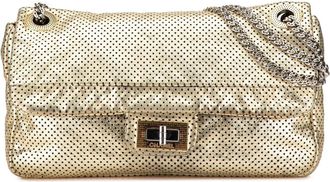 Chanel Hobo Bags - Medium Perforated Calfskin Reissue Drill Flap - Gr. unisize - in Gold - f&uuml;r Damen