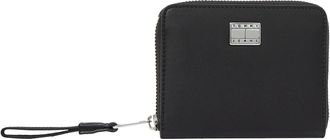 Tommy Jeans Damen Geldbörse American Cool mit Reißverschluss, Schwarz (Black), Einheitsgröße