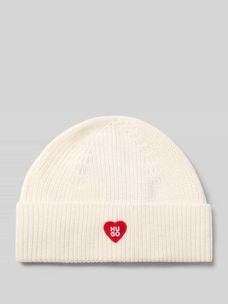 HUGO BOSS Beanie aus Schurwoll-Mix Modell SENTIALY_HAT