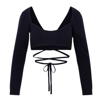 Patou Round-Neck Strickwaren - - Knitwear - Damen - Blau - M