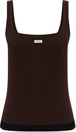 Entire studios Entire Studios, Femme, Tops, Brun, Taille: 38 FR Hauts sans manches