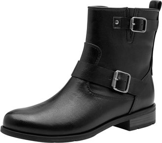 Marco Tozzi Damen Boots mit Schnallen Bequem, Schwarz (Black), 39 EU