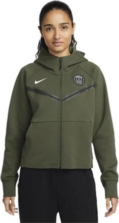 Nike PSG Tech Fleece Windrunner Jacke - - Sport - Damen - Gr&uuml;n - L