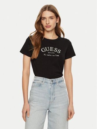 Guess T-Shirt V5RI16 J1314 Schwarz Shirt Fit