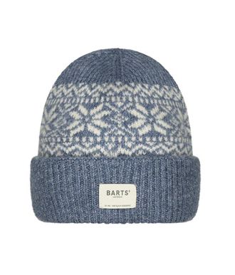 Barts Negomba Beanie Strickm&uuml;tze Umschlagm&uuml;tze Damenm&uuml;tze Winterm&uuml;tze Damen - mit Umschlag Herbst-Winter Winter - One Size blau