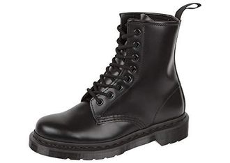Dr. Martens Mixte 8 Eye Boot Shoes, Noir Noir Black Greasy, 44 EU