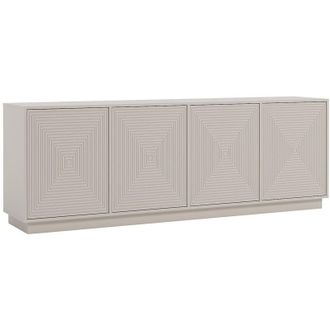 Vente-Unique Buffet avec 4 portes en MDF - Beige - MEZULIA