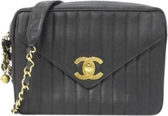 Chanel Sac bandouli&egrave;re vintage Pre-owned - Femme - Pre-owned - Noir - Taille: ONE Size