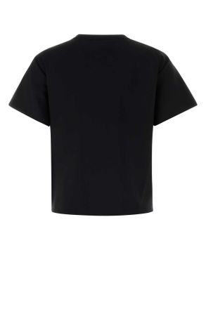 Max Mara Womens Black Stretch Jersey Quagga T-Shirt Nero T-shirts And Polos