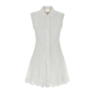 Frame Denim Robe de jour brod&eacute;e - Femme - Robes - Blanc - Taille: 38 FR