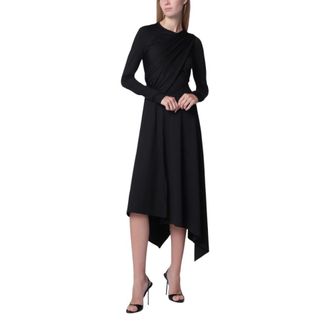 Victoria Beckham Langarm Wickelkleid - - Dresses - Damen - Schwarzk - 2XS