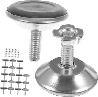 Artibetter 20 S&auml;tze Teiliges Verstellbares M&ouml;bel nivellierset mit Gewindeschrauben und Vierkantmuttern Langlebige Stellf&uuml;&szlig;e f&uuml;r St&uuml;hle und Tische rutschfeste M&ouml;b
