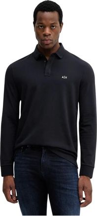 A|X Armani Exchange Homme, Tops, Bleu, Taille: 2XL Long Sleeve Hauts