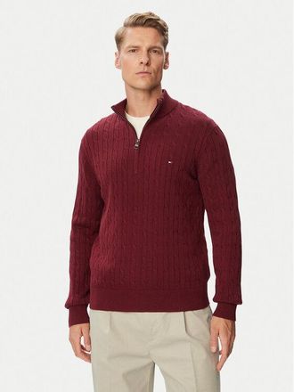 Tommy Hilfiger Pullover Classic MW0MW36532 Dunkelrot Regular Fit