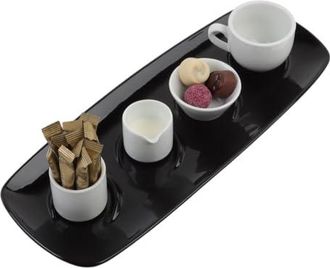 Holst Porzellan FD 132 CL1 5-tlg. Porzellan Espresso Melange Classico Weiß 29 x 14 x 4 cm 1 Set