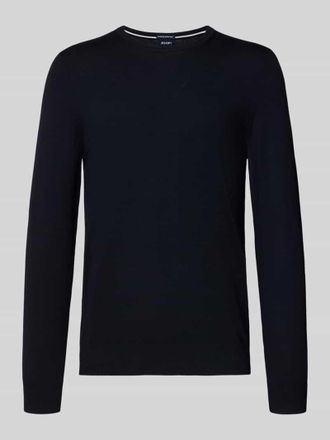 Joop Strickpullover mit gerippten Abschl&uuml;ssen Modell Denny