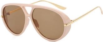 Generic Lunettes De Soleil Vacances &Agrave; Monture Large For Hommes Et Femmes Conduite En Plein Air(Pink)