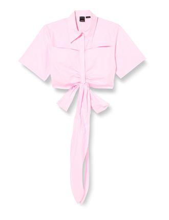 Pinko Damen Cimmeri, Popeline-Hemd aus Baumwolle Bluse, N78_Rosa Süß Lila, 30