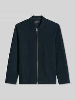 Marc O'Polo Regular Fit Sweatjacke aus reiner Baumwolle mit Zweiwege-Rei&szlig;verschluss