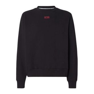 GCDS Eco Logo Regular Crewneck - - Sweatshirts & Hoodies - Herren - Schwarzk - 2XL