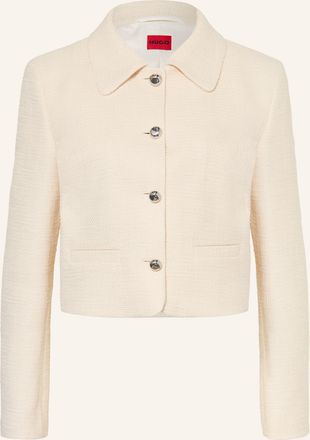 HUGO BOSS Hugo Kastenjacke Aresia Aus Boucl&eacute; weiss
