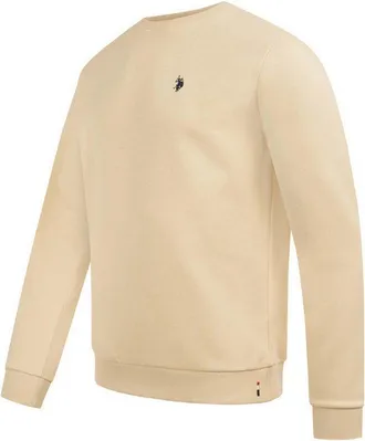 U.S.Polo Association Rundhalspullover USJaxxon - Herren Sweatshirt mit Rundhalsausschnitt Weiche Baumwollmischung, formstabil und mit Logo-Stickerei