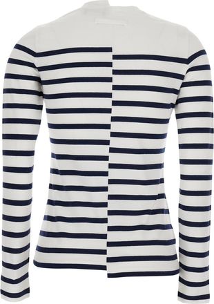 Jean Paul Gaultier Marini&egrave;re Striped Cotton T-Shirt - White