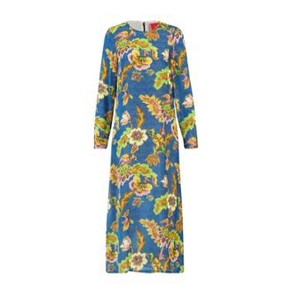 La DoubleJ Femme, Robes, Multicolore, Taille: 36 FR Robe Maxi &Eacute;vas&eacute;e Florale
