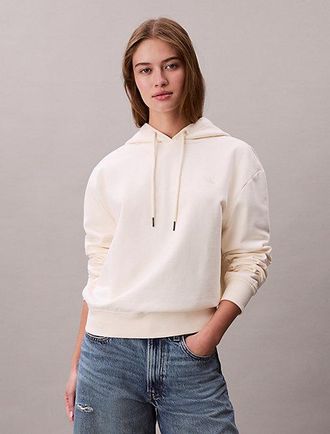 Calvin Klein Sweat &agrave; capuche en tissu &eacute;ponge de coton avec monogramme