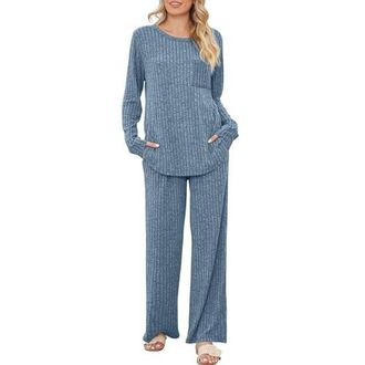 Generic Tenues da&eacute;roport pour femmes 2026 - Costume de sport d&eacute;contract&eacute; - Sweat et pantalon - Deux combinaisons de course surdimensionn&eacute;es et amples - Costum