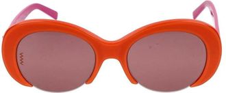 M Missoni Femme, Accessoires, Orange, Taille: 52 MM Lunettes de soleil rondes/ovales