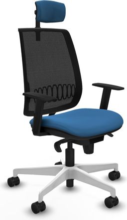 Piqueras y Crespo 24-Stunden-Alar-Stuhl mit 1D-Armen, h&ouml;henverstellbarer Lendenwirbelst&uuml;tze und h&ouml;henverstellbarem Kopfteil und Neigungsverstellung, ausgestattet mit 5 