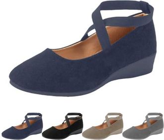 Generic Chaussures de loisirs pour femme, sportives, &eacute;l&eacute;gantes, orthop&eacute;diques, confortables, d&eacute;contract&eacute;es, l&eacute;g&egrave;res, semelle souple, couleur unie, chaussures 
