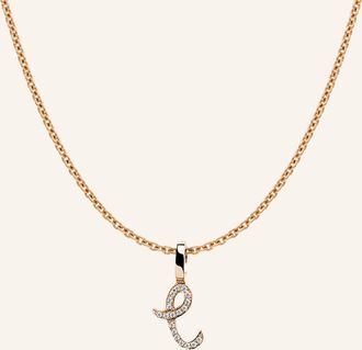 Cada Cada Kette Tiny Diamond Letter C rosegold