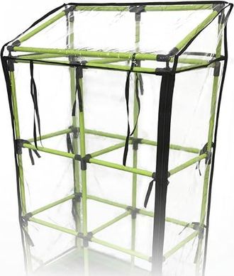 Bio Green Abdeckhaube für Pflanzkübel City Jungle und City Jungle Heidelberg | UV-beständige Folie | Hülle zum Schutz vor Regen - ideal für Tomaten| B 62 x T 33