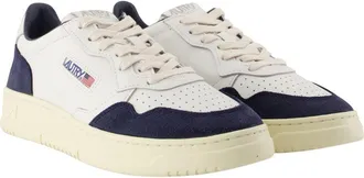 Autry Mens Medalist Low Sneakers - Autry Leather White Calfskin Shoes