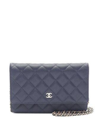 Chanel 2021 Matelasse Chain Flap Tasche - Blau