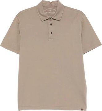 Paul & Shark Homme, Tops, Brun, Taille: 2XL Polo en coton Suvin teint en pi&egrave;ce