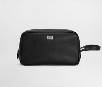 Dolce & Gabbana Sicily Calfskin Necessaire - Mann Brieftaschen Und Clutches Schwarz Onesize