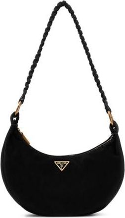 Guess Cuir sac à épaule bandoulière Amita Hobo Crossbody Bag Black noir