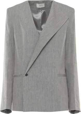 Loulou Studio Femme, Vestes, Gris, Taille: 34 FR Blazer Crois&eacute;