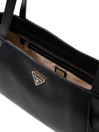 Guess Womens Shoulder Bag Black Polyurethane - Shoulder-Bags