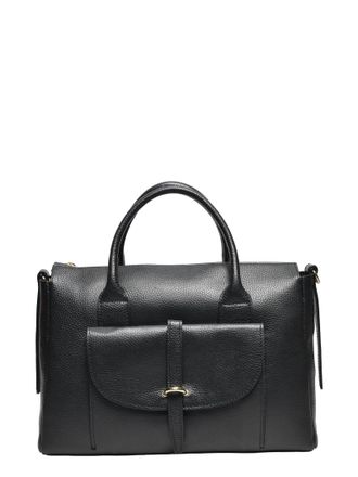 Anna Luchini Schwarz Rindsledertasche