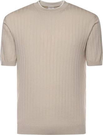 Eleventy Homme, Tops, Brun, Taille: 3XL T-Chemises