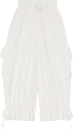 Ganni Pantalons D&eacute;contract&eacute;s - Blanc