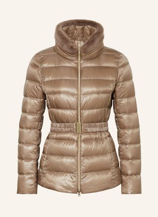 Herno Herno Daunenjacke Claudia Mit Abnehmbarem Kunstpelz beige