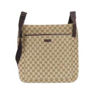 Gucci Sac bandouli&egrave;re en toile GG Pre-owned - Femme - Pre-owned - Beige - Taille: ONE Size