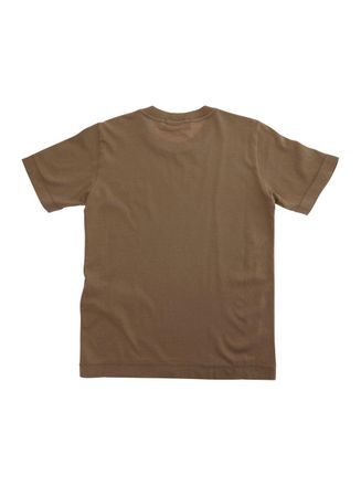 Stone Island Boys T-Shirt Brown Cotton T-Shirts And Polos